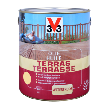 V33 terrasolie mat transparant 2,5 L | beits | GAMMA.be