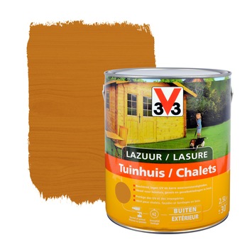 V33 beits tuinhuis zijdeglans lichte eik 2,5 L | beits | GAMMA.be