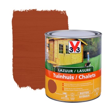 V33 tuinhuisbeits zijdeglans mahonie 750 ml | GAMMA.be