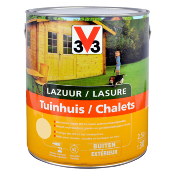 V33 beits tuinhuis zijdeglans kleurloos 2,5 L | GAMMA.be