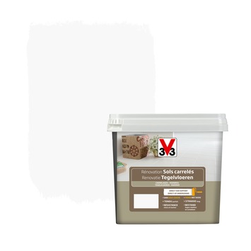 V33 renovatieverf tegelvloeren zijdeglans wit 750 ml | | GAMMA.be