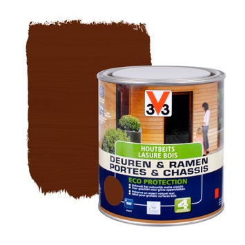 V33 Ramen & Deuren Eco Protection beits mat donkere eik 750 ml | GAMMA.be