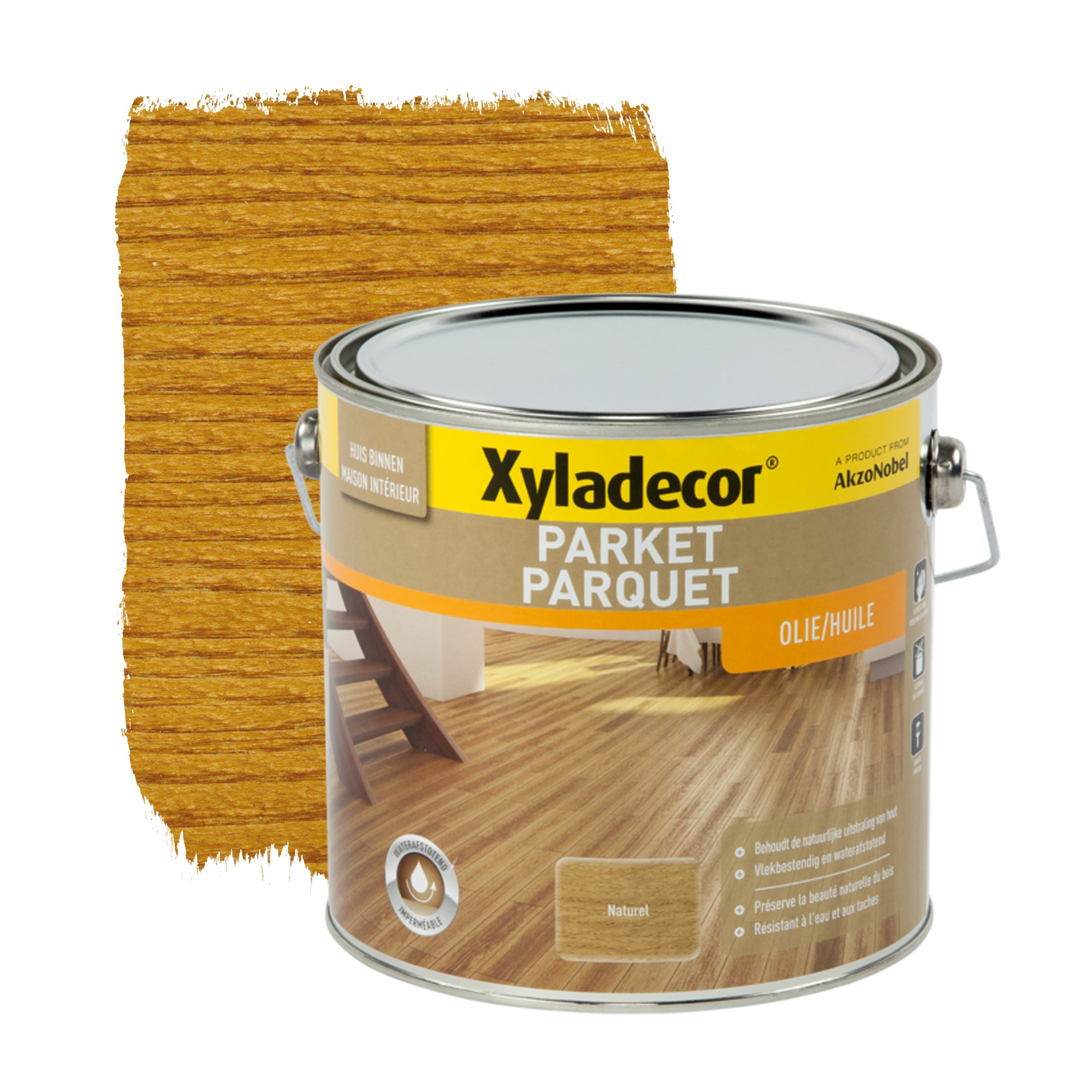 Xyladecor parketolie naturel 2,5 L | Beits, oliën & vernis | Verf & behang | GAMMA.be