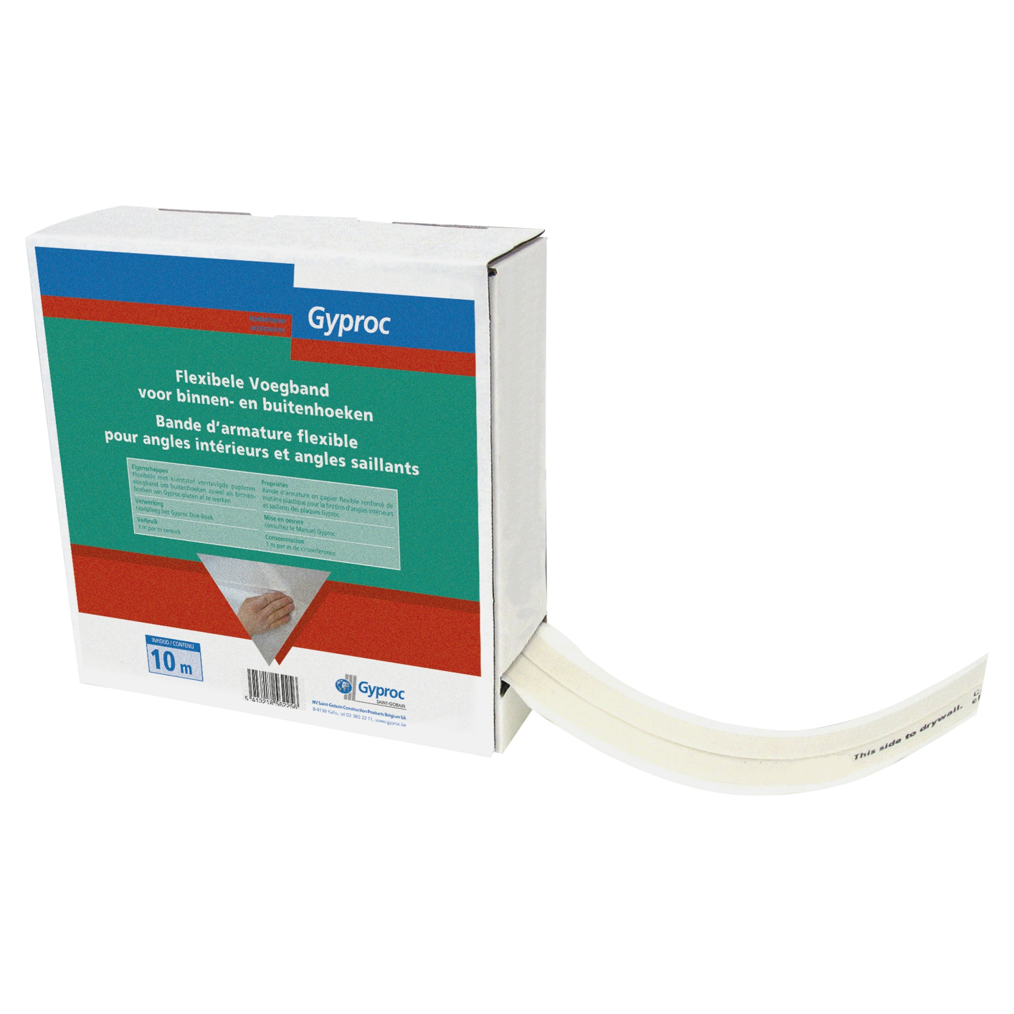 Gyproc voegband flexibel 10 m x 7 cm | Voegproducten | Gipsplaten ...