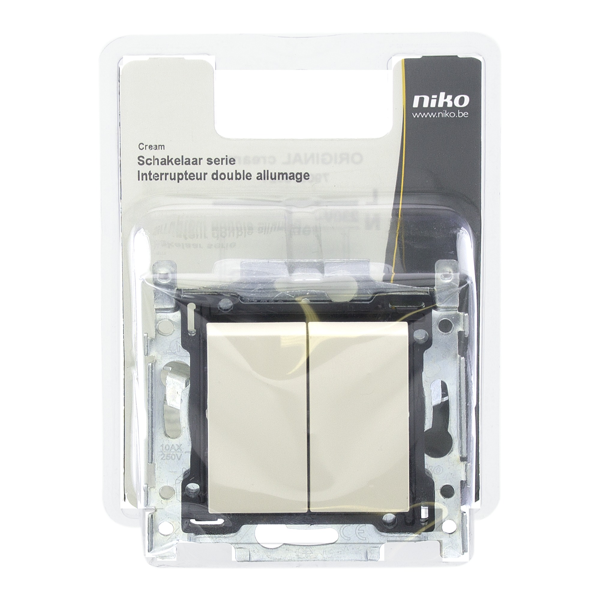 Niko serieschakelaar cream | Schakelaars | Schakelmateriaal | Elektra ...
