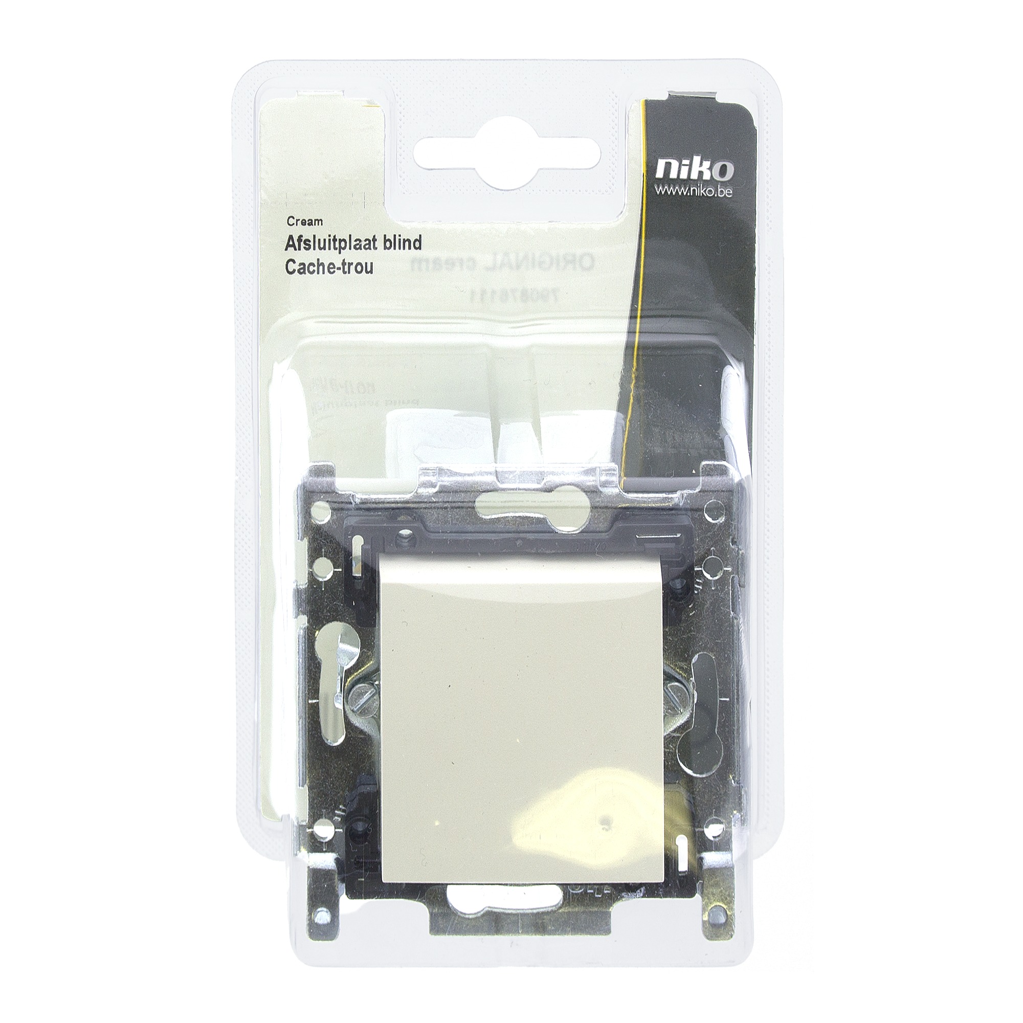 Cache-trou Niko crème | Plaques de finition | Matériel électrique ...