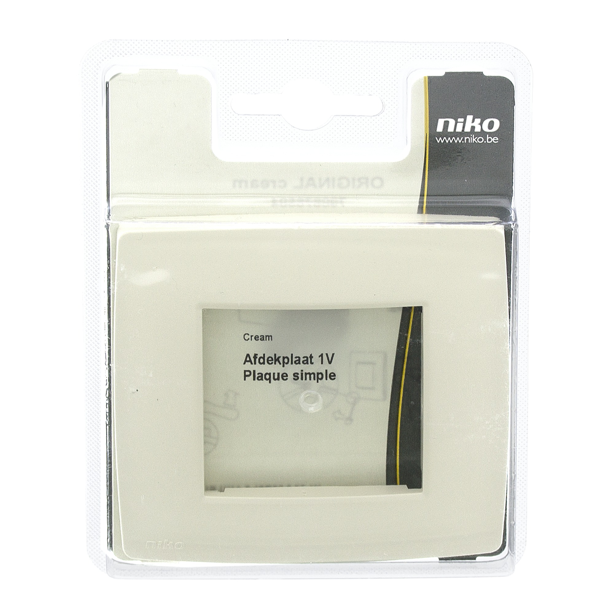 Niko Original afdekplaat enkelvoudig cream | Afdekplaatjes ...