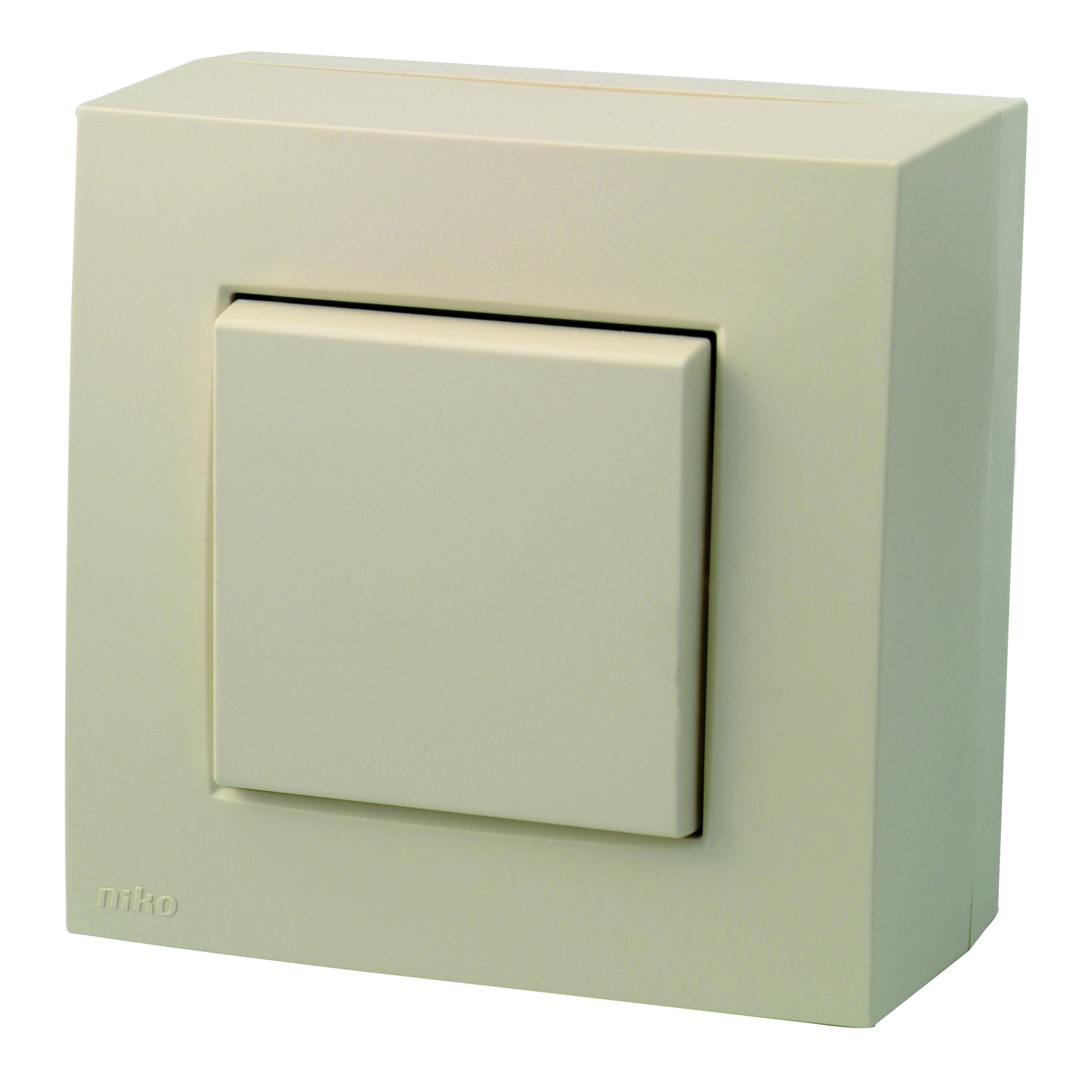 Interrupteur bipolaire Niko montage apparent crème | Commutateurs ...