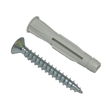 GAMMA plug universeel 5 mm 3,5x45 mm met spaanplaatschroef 20 stuks ...