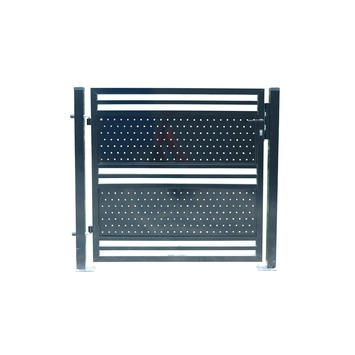 Sicilia enkele poort alu antraciet 180X125 | GAMMA.be