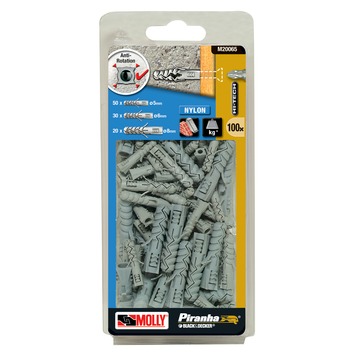 Molly Piranha hi tech nylon plug M20065-XJ assortiment | GAMMA.be