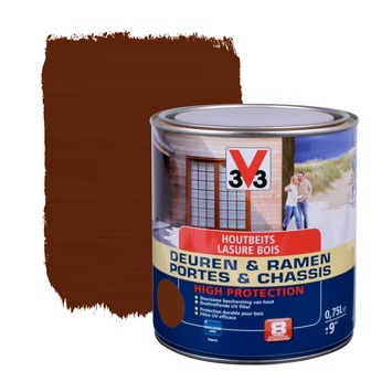 V33 Ramen & Deuren High Protection beits zijdeglans donkere eik 750 ml | | GAMMA.be