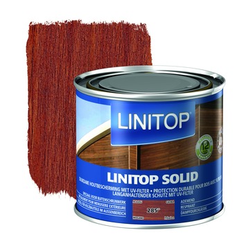 Linitop Solid houtbescherming zijdeglans mahonie 500 ml | Beits | GAMMA.be