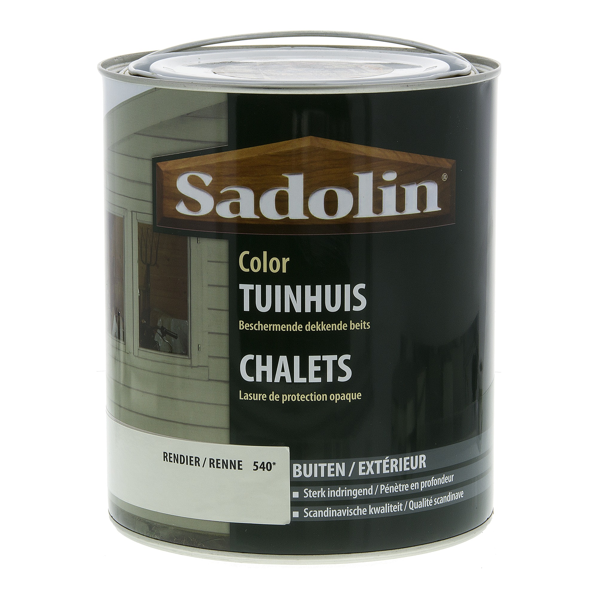 Sadolin Color Tuinhuis buitenbeits zijdeglans rendier 2,5 l | Beits ...