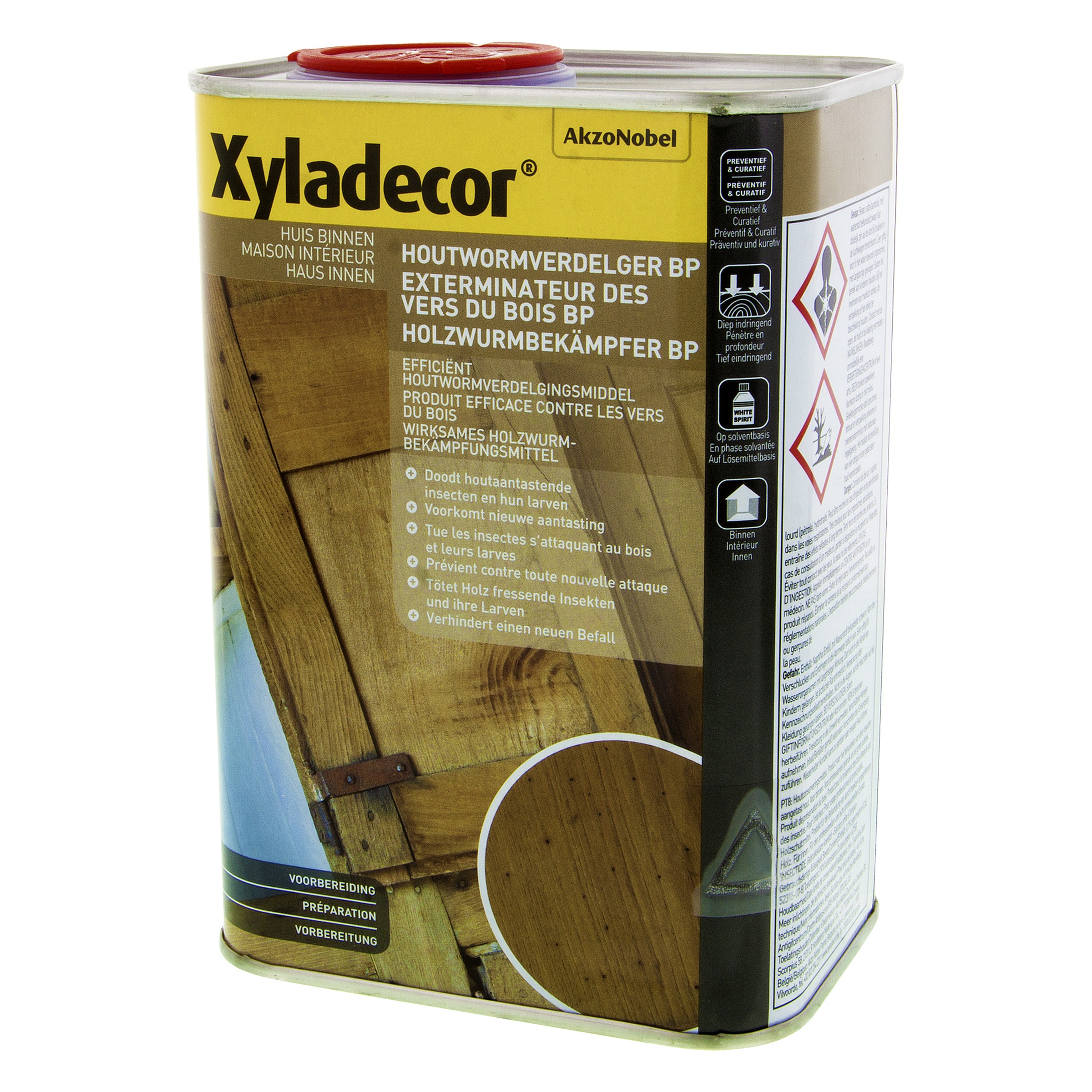 Xyladecor houtwormverdelger kleurloos 1 L | Beits, oliën & vernis | Verf & behang | GAMMA.be