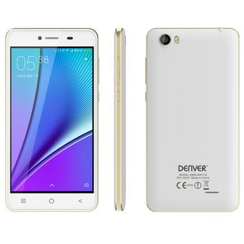Smartphone Denver SBQ50011G blanc - n'est plus disponible | GAMMA.be
