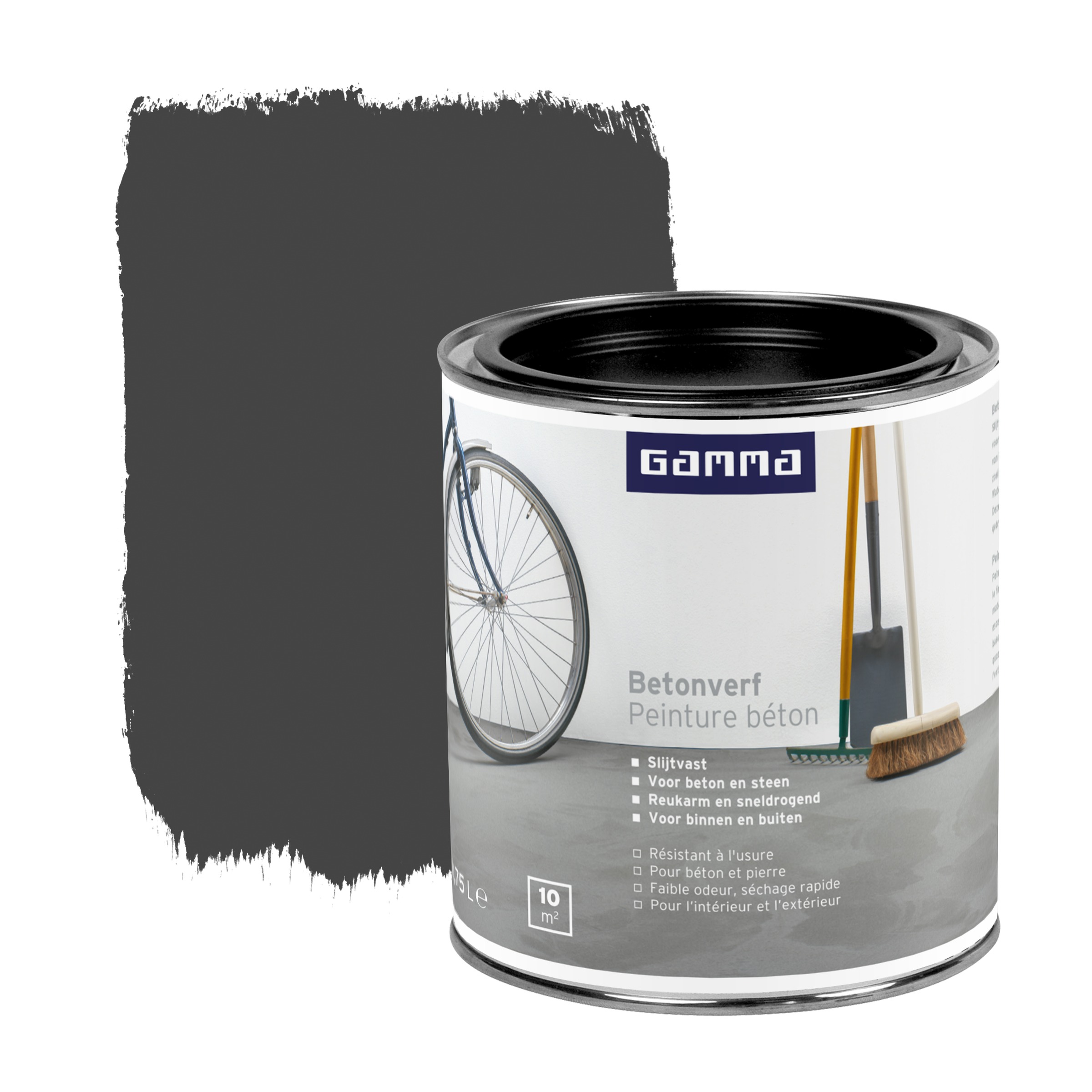 GAMMA betonverf mat antraciet 750 ml | Speciaalverf | Verf & behang ...