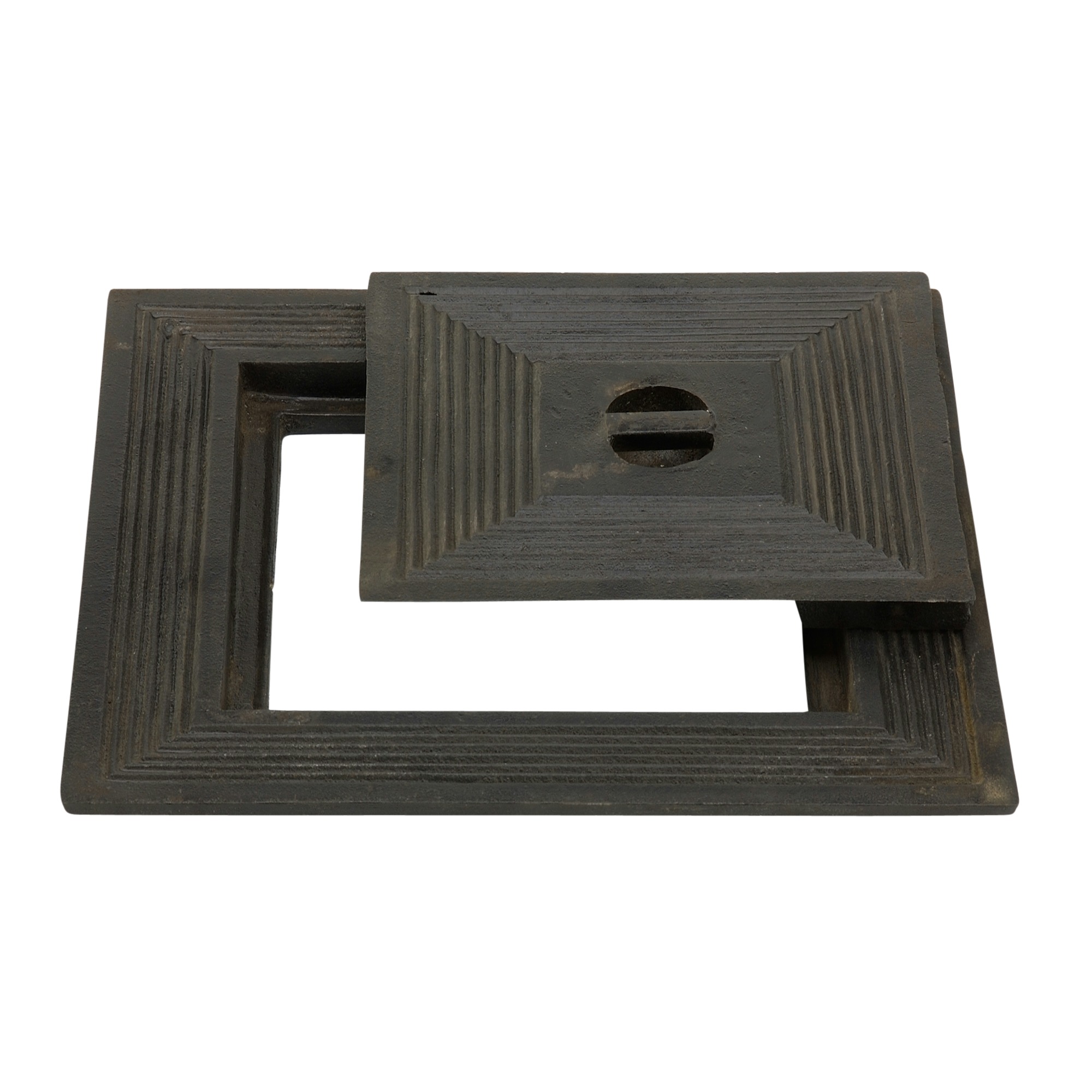 Putdeksel 50x50 cm enkel gietijzer | Sierbestrating accessoires ...