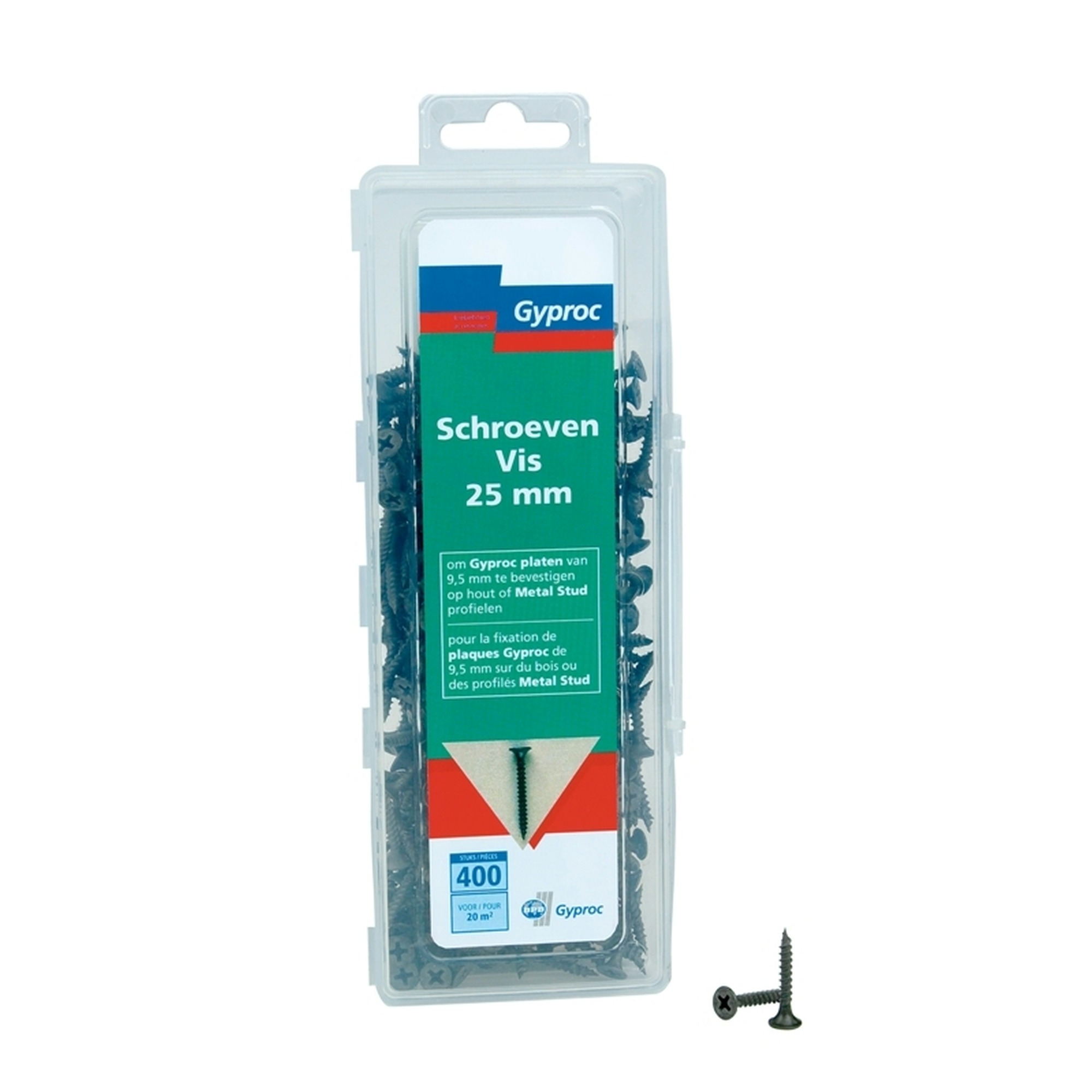 Gyproc schroeven 25mm 400 stuks | Schroeven | Bevestigingsmaterialen ...