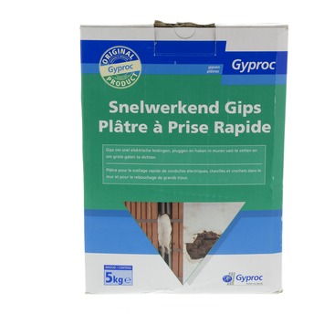 Gyproc gips snelwerkend 5 kg wit | gips | GAMMA.be