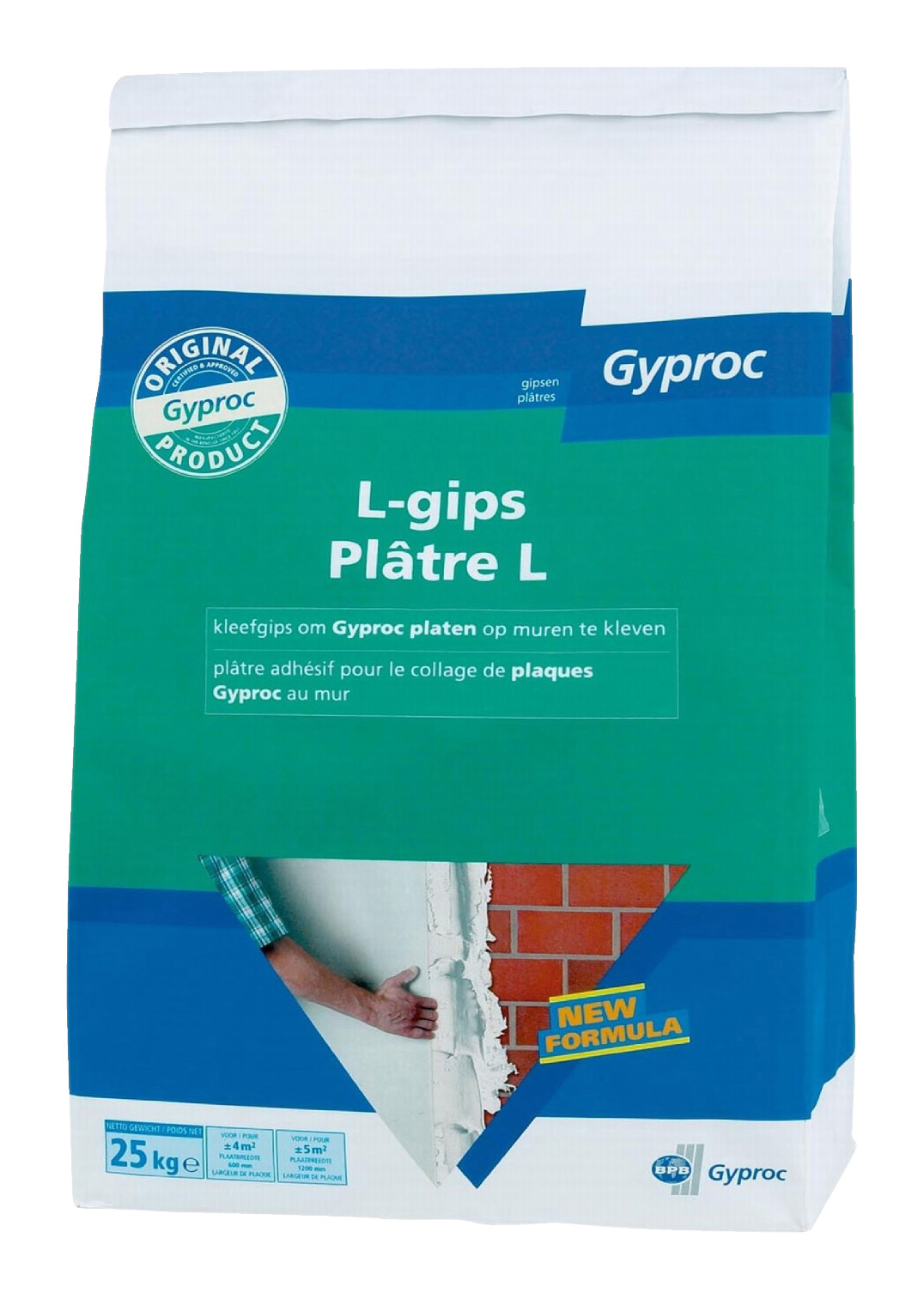 Gyproc kleefgips L-gips 25 kg | Voegproducten | Gipsplaten ...