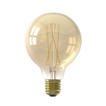 Calex LED filament globe 9,5 cm E27 4W 200 Lm dimbaar goud | | GAMMA.be