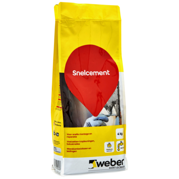 Ciment Weber à prise rapide, 4 kg | ciment | GAMMA.be