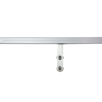 Eco rollers + geleider voor glazen schuifdeur Vetro aluminium | GAMMA.be