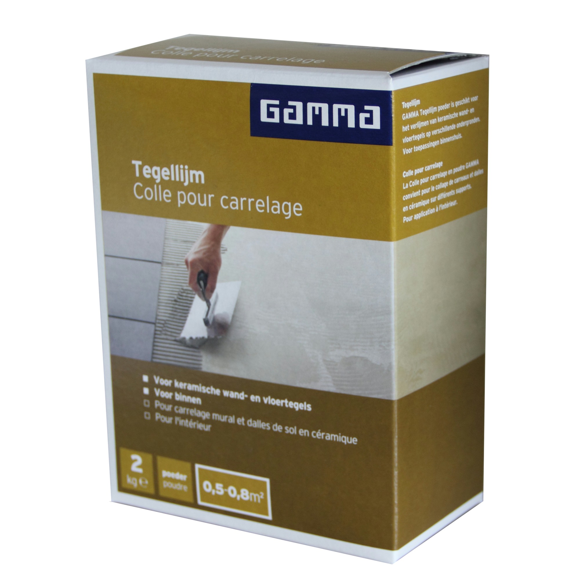 Colle en poudre pour carrelage GAMMA 2 kg blanc | Colle carrelage ...