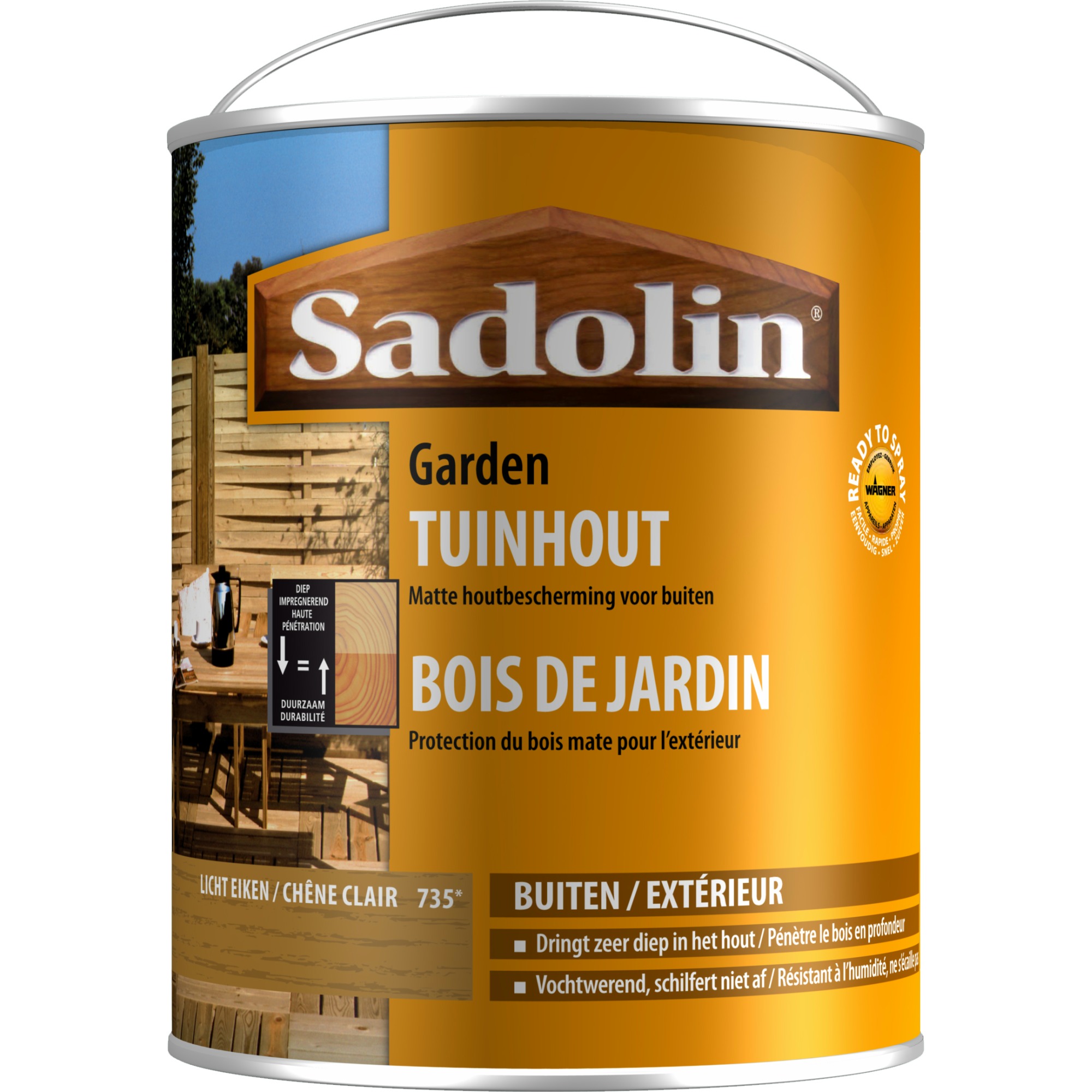 Sadolin Garden houtbescherming eiken 2,5 l | Beits, oliën & vernis ...