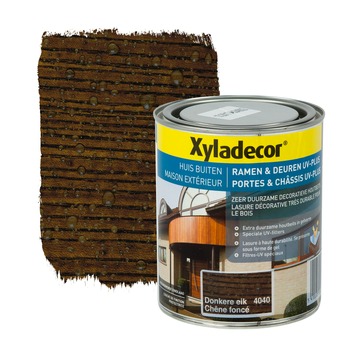 Xyladecor Ramen & Deuren UV-plus beits donkere eik 750 ml | beits-olien-vernis | GAMMA.be