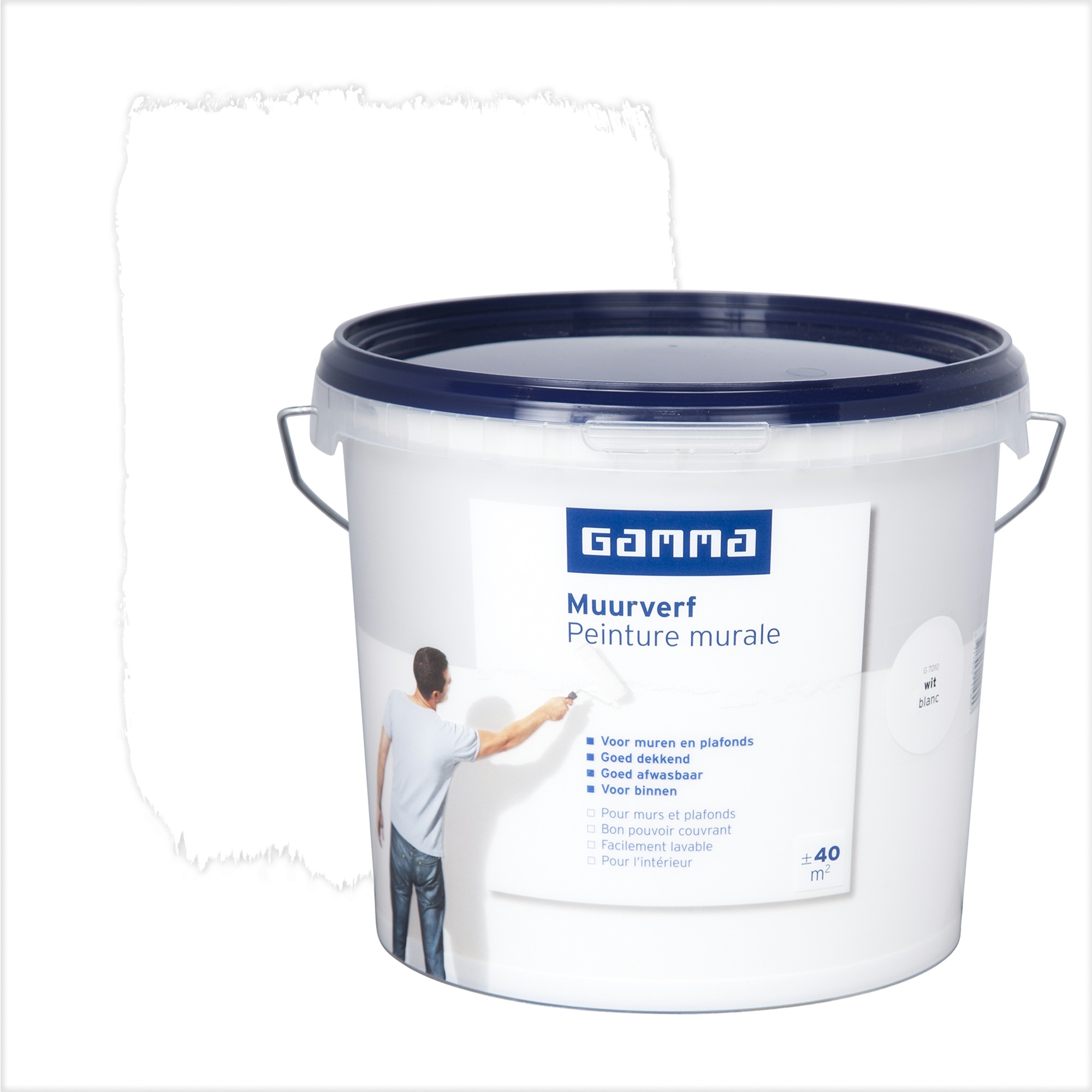 GAMMA muurverf mat wit 5 L | Muurverf & plafondverf | Verf & behang | GAMMA.be