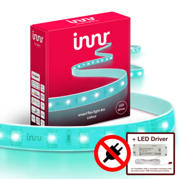 Innr Flex Light kleur LED strip 4 m met LED driver | GAMMA.be