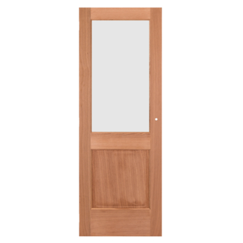 Binnendeur Moulura M02 MDF/eik fineer met mat glas 201,5x83 cm | houten ...