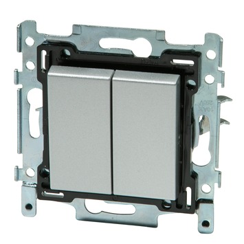 Niko serieschakelaar zilver | schakelaars | GAMMA.be