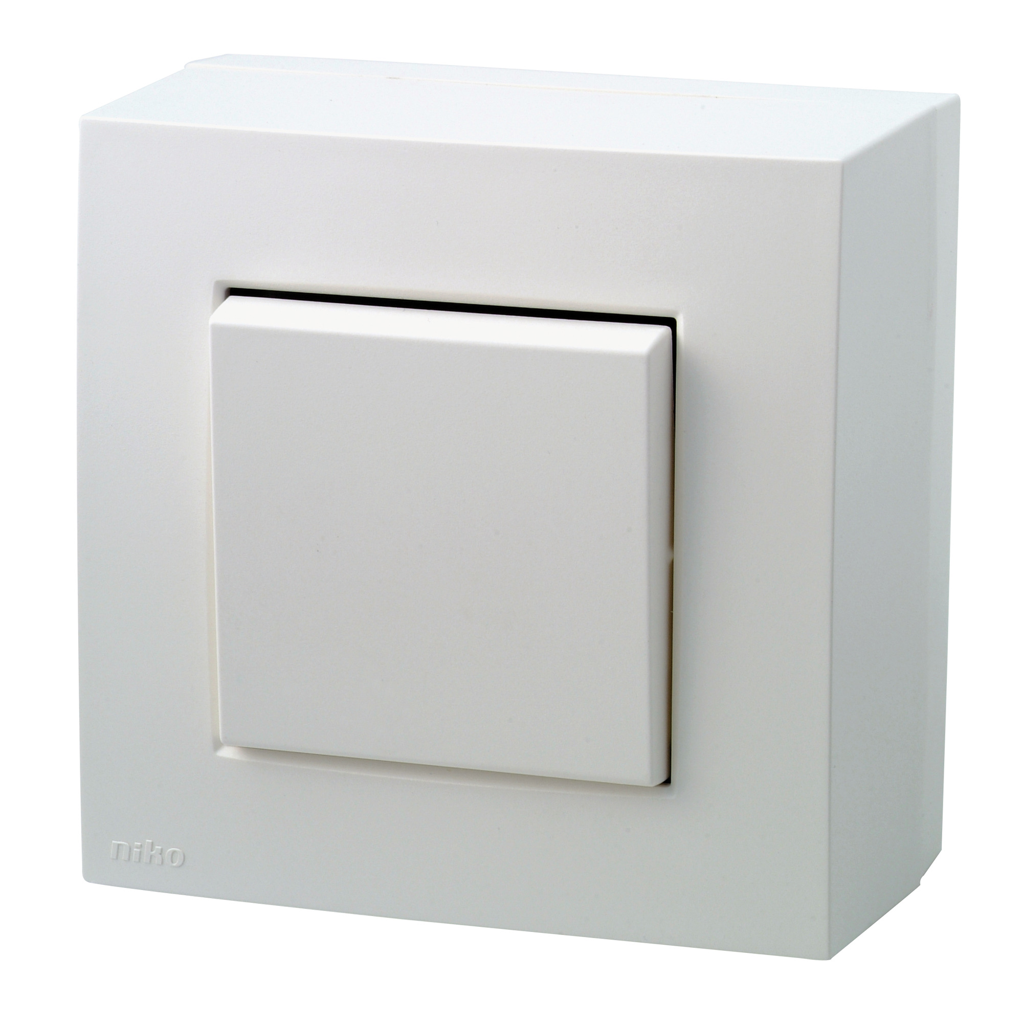 Interrupteur va-et-vient Niko montage apparent blanc | Commutateurs ...