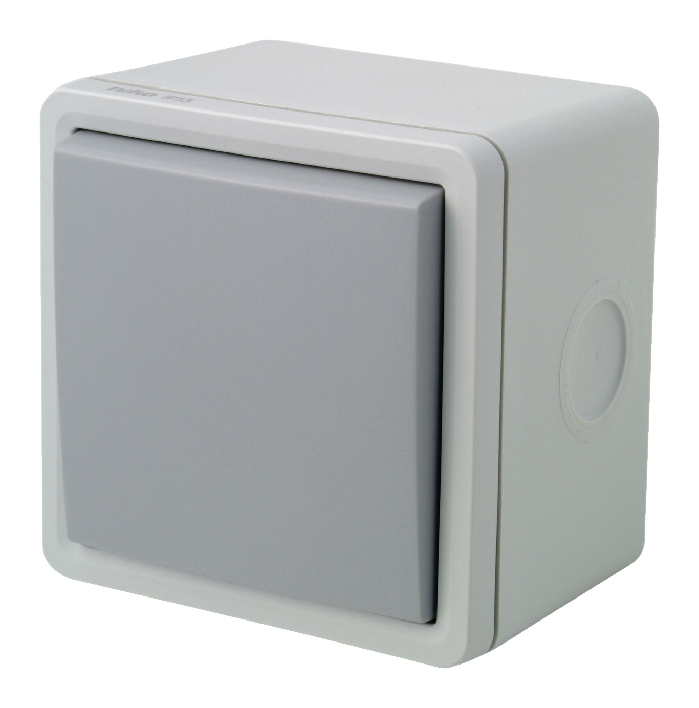 Interrupteur va-et-vient étanche Hydro 55+ Niko montage apparent gris ...