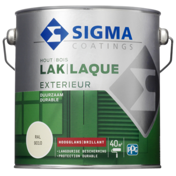 Sigma lak exterieur RAL 9010 hoogglans 2,5L | GAMMA.be