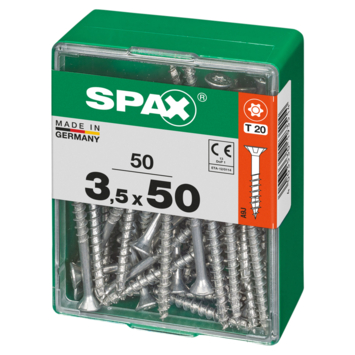Spax schroef T-Star Plus geel 3,5x50 mm 50 stuks | schroeven | GAMMA.be