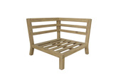 Bank voor palletkussen hoek Trevor 80x80 cm | tuinbanken | GAMMA.be