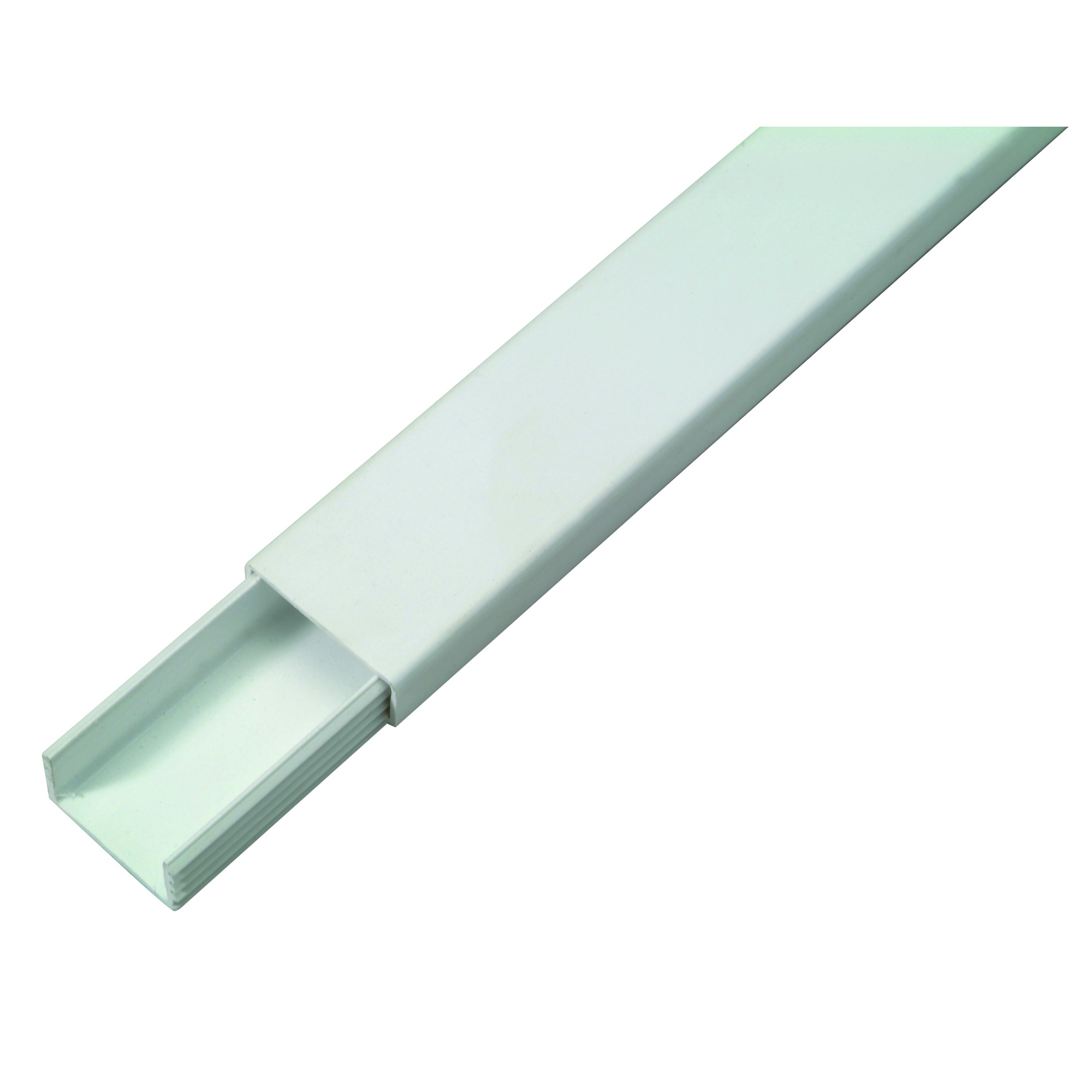 Goulotte autocollante 20x10mm 2m blanc | Goulottes | Installation ...