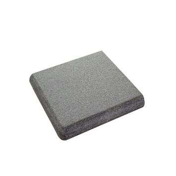 Zwembadrand Buitenhoek Graniet Gebouchardeerd Grijs 40x40 cm ...