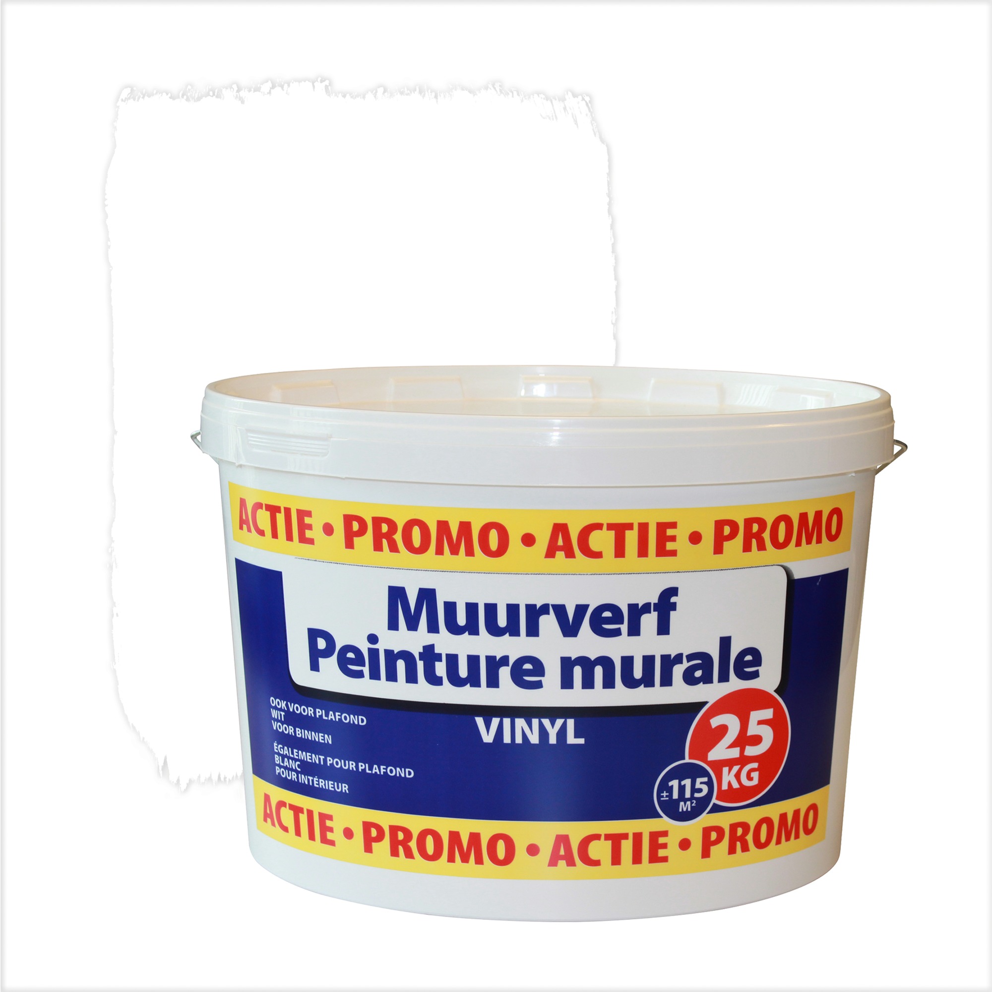 Promo muurverf vinyl mat wit 25 kg | Muurverf & plafondverf | Verf ...