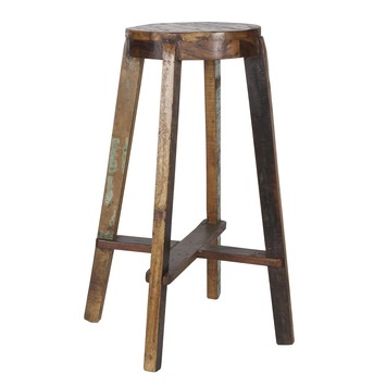 WOOOD barkruk Inca gerecycleerd hout | | GAMMA.be